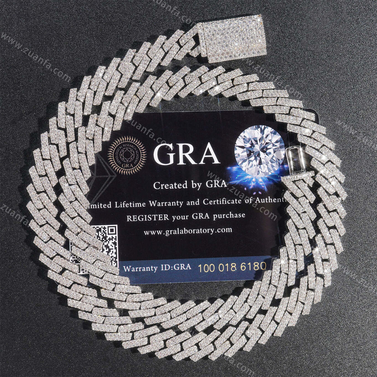 Straight 10MM Moissanite Cuban Link Chain – Zuanfa Jewelry